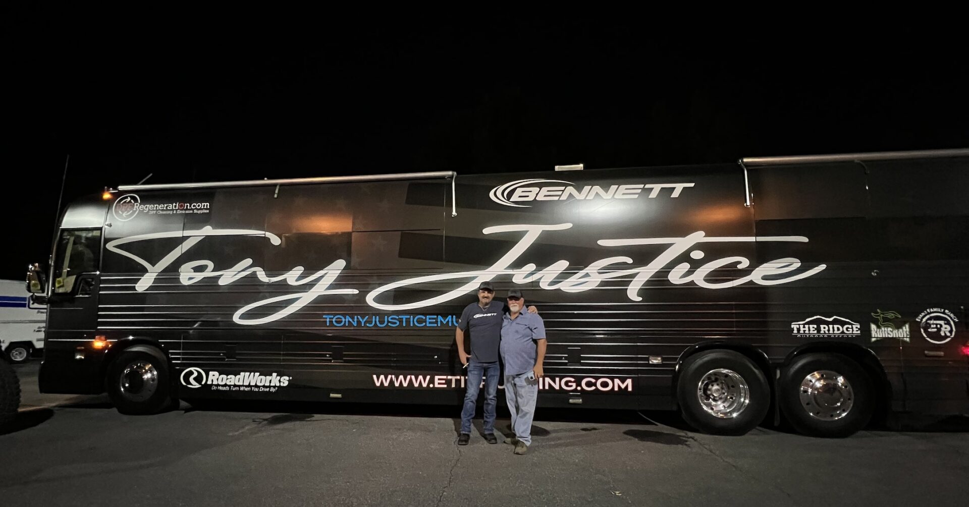 Bennett Continues Support for Tony Justice During Truck Show Tour and ...